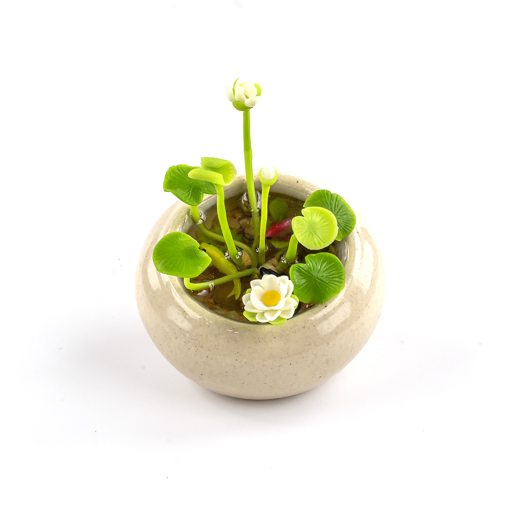 Miniature Lotus Flower Dollhouse Accessories - Etsy