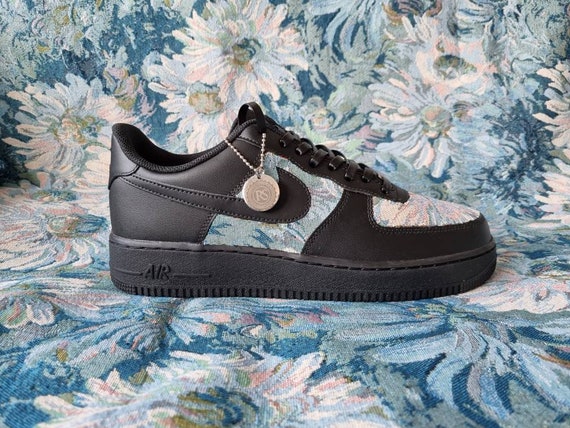 Custom Nike Air Force 1 Custom AF1 Sneakers Black Air - Etsy