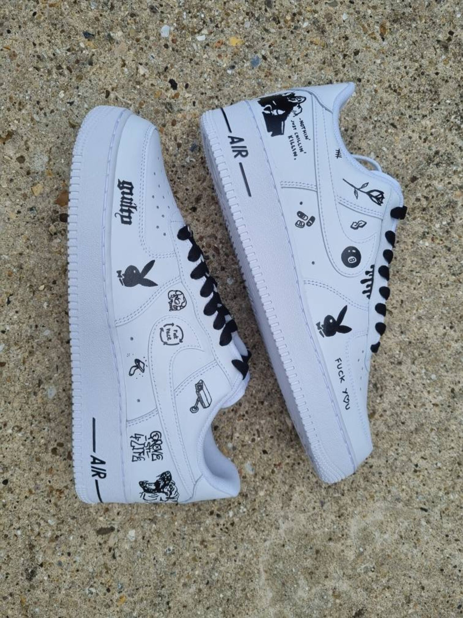 Custom Doodle Air Force 1 Doodle Sneakers Shoes Custom - Etsy UK