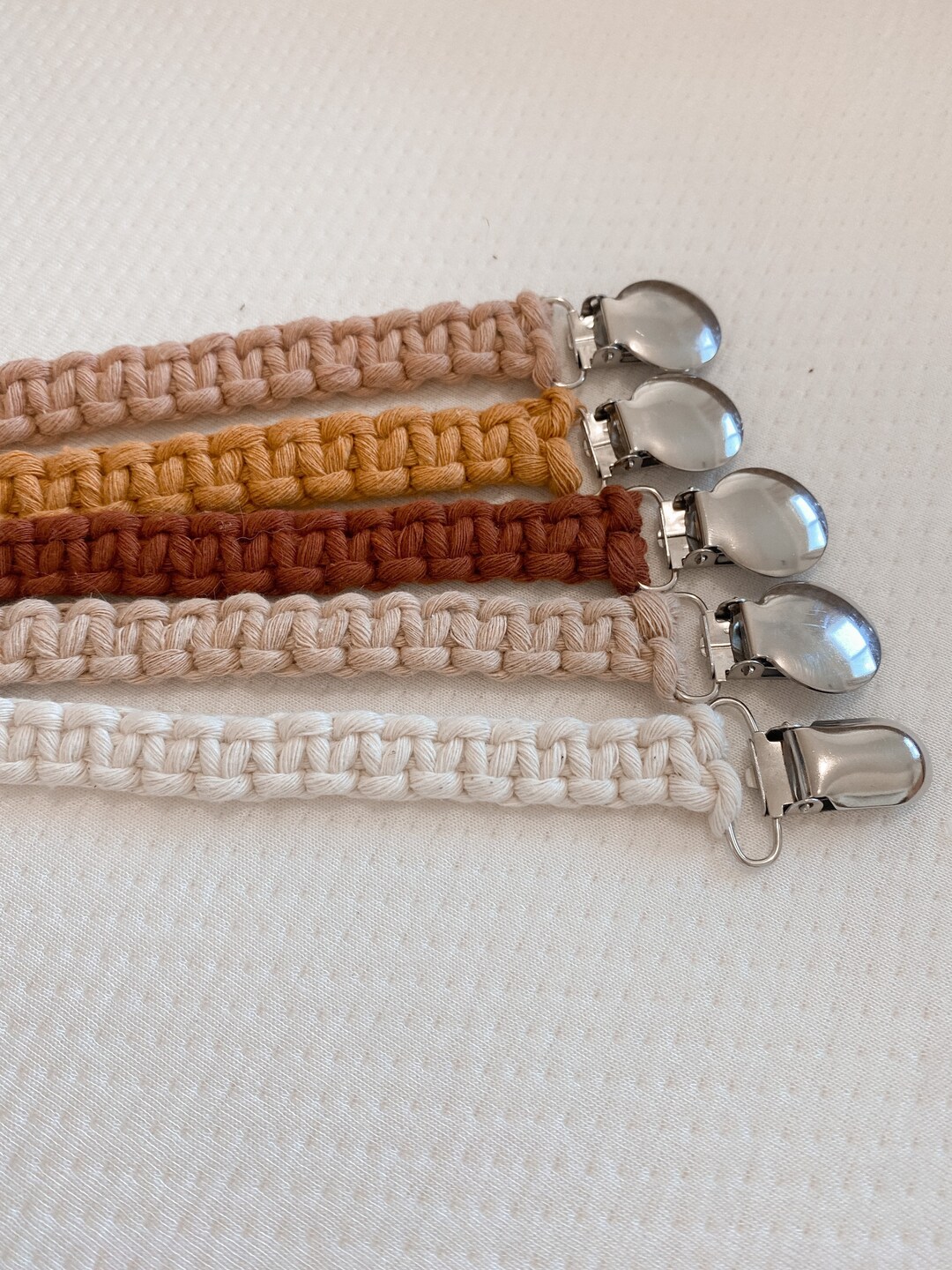 Macrame Paci Clip | Boho Baby | Binky Clip | Macrame | Newborn | Boho ...