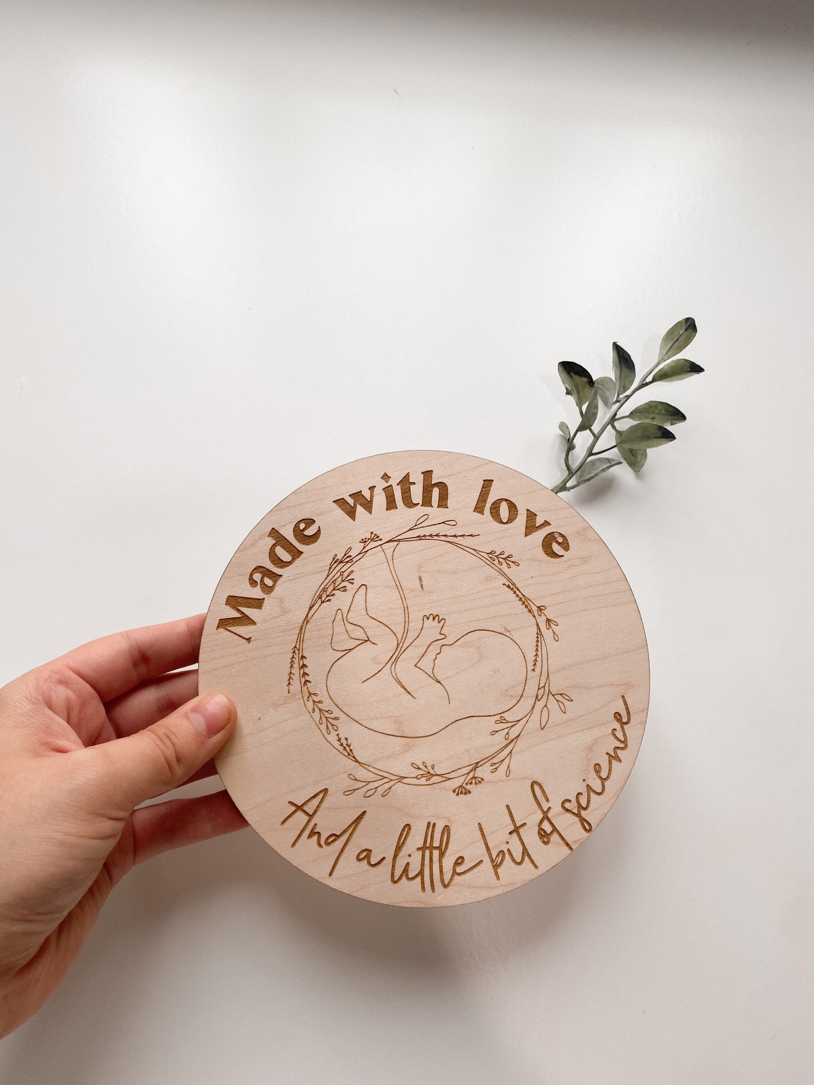 IVF Sign | IUI Sign | Made With Love and a Little Bit of Science ...