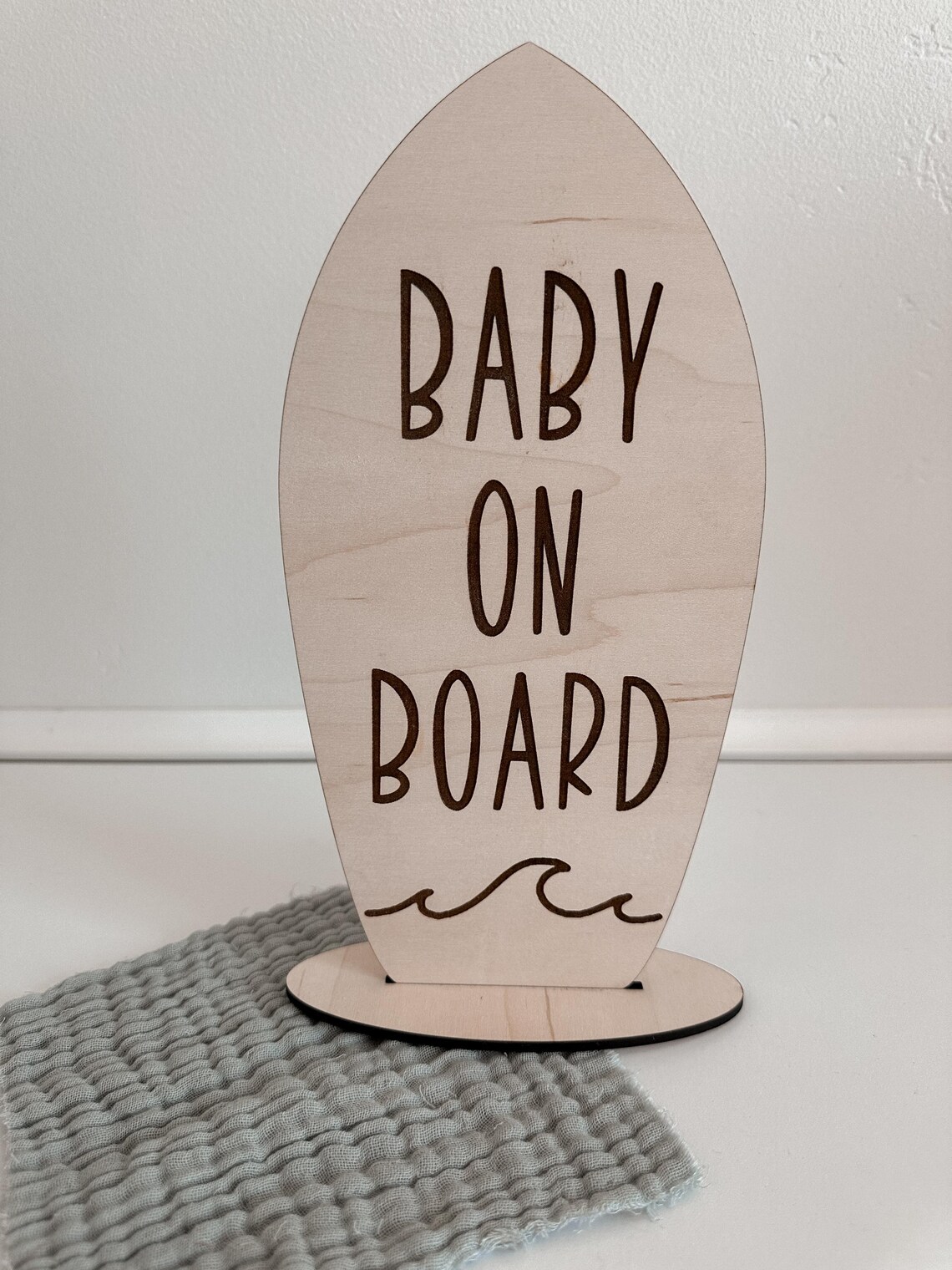 Baby on Board Surfboard Sign |baby Announcement Sign| Baby Shower Decor ...