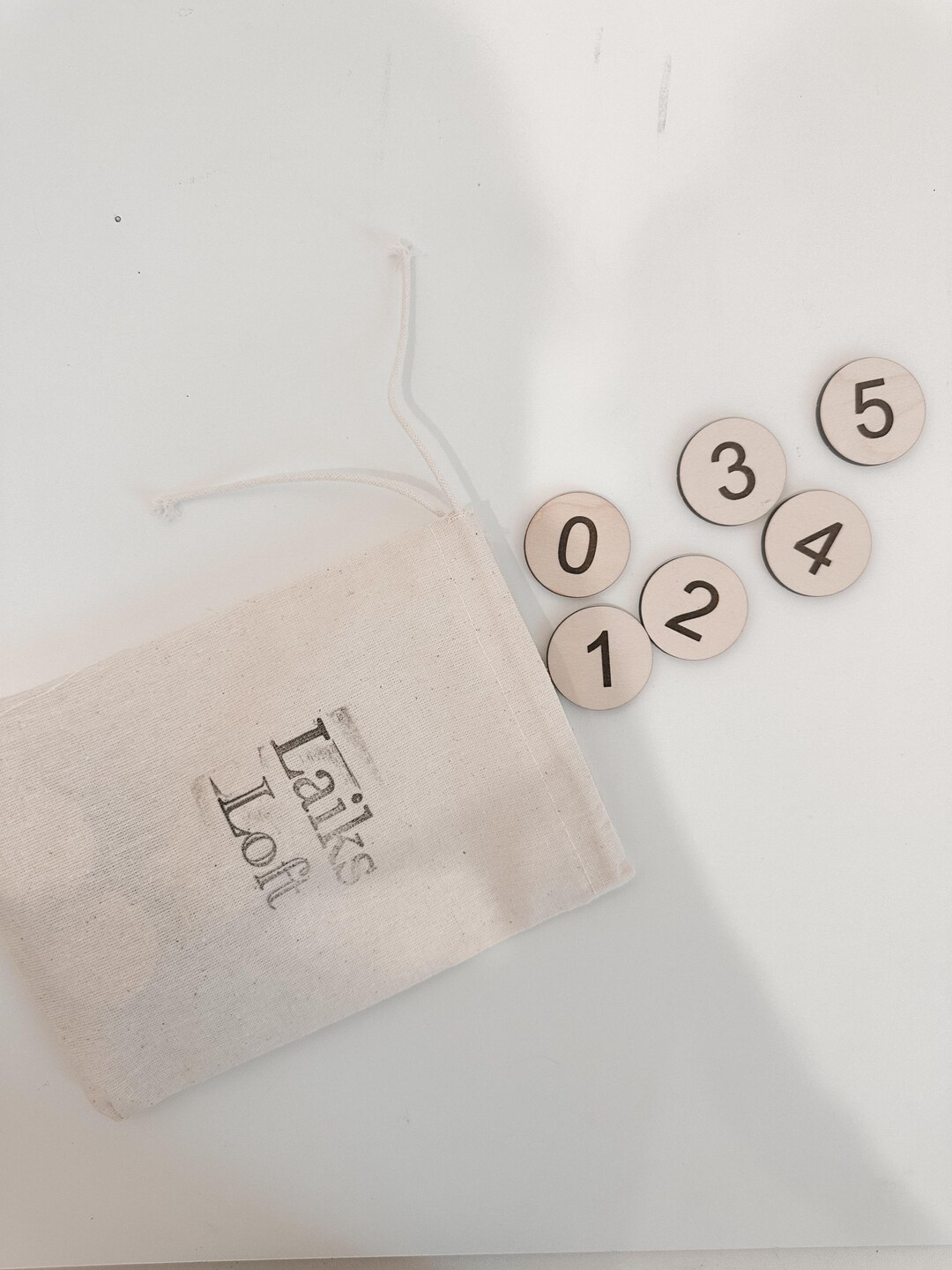 Wooden Counting Coins Number Learning Toys Montessori Math ...