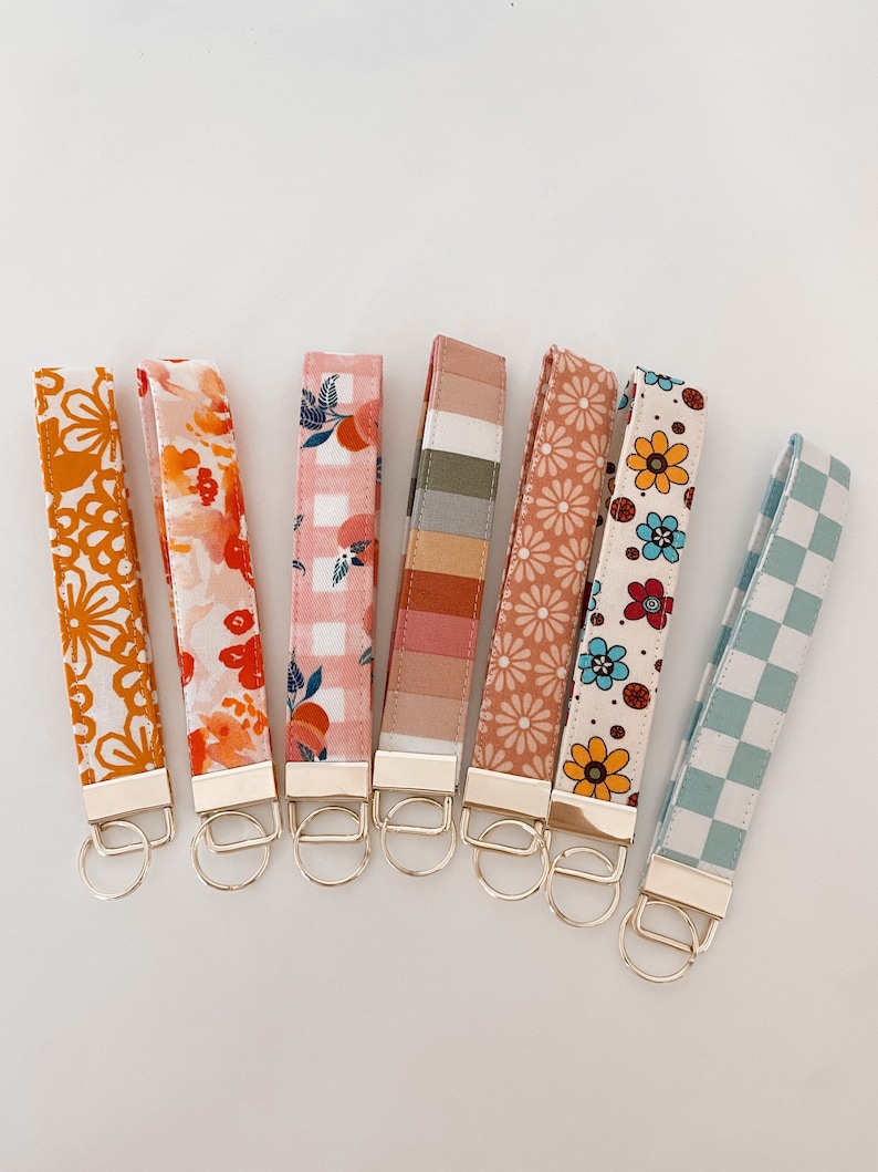 Wrist Keychain Fob - Fabric Keychain (collection 1) - Etsy