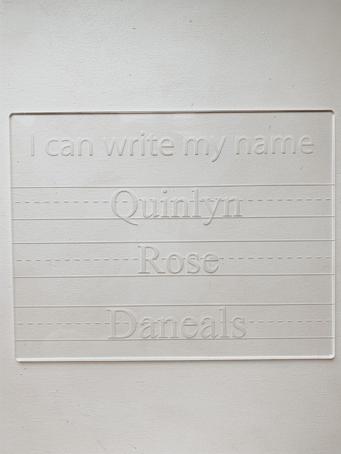 Custom Name Tracing Board | Tracing Board | Handwriting | Preschool ...