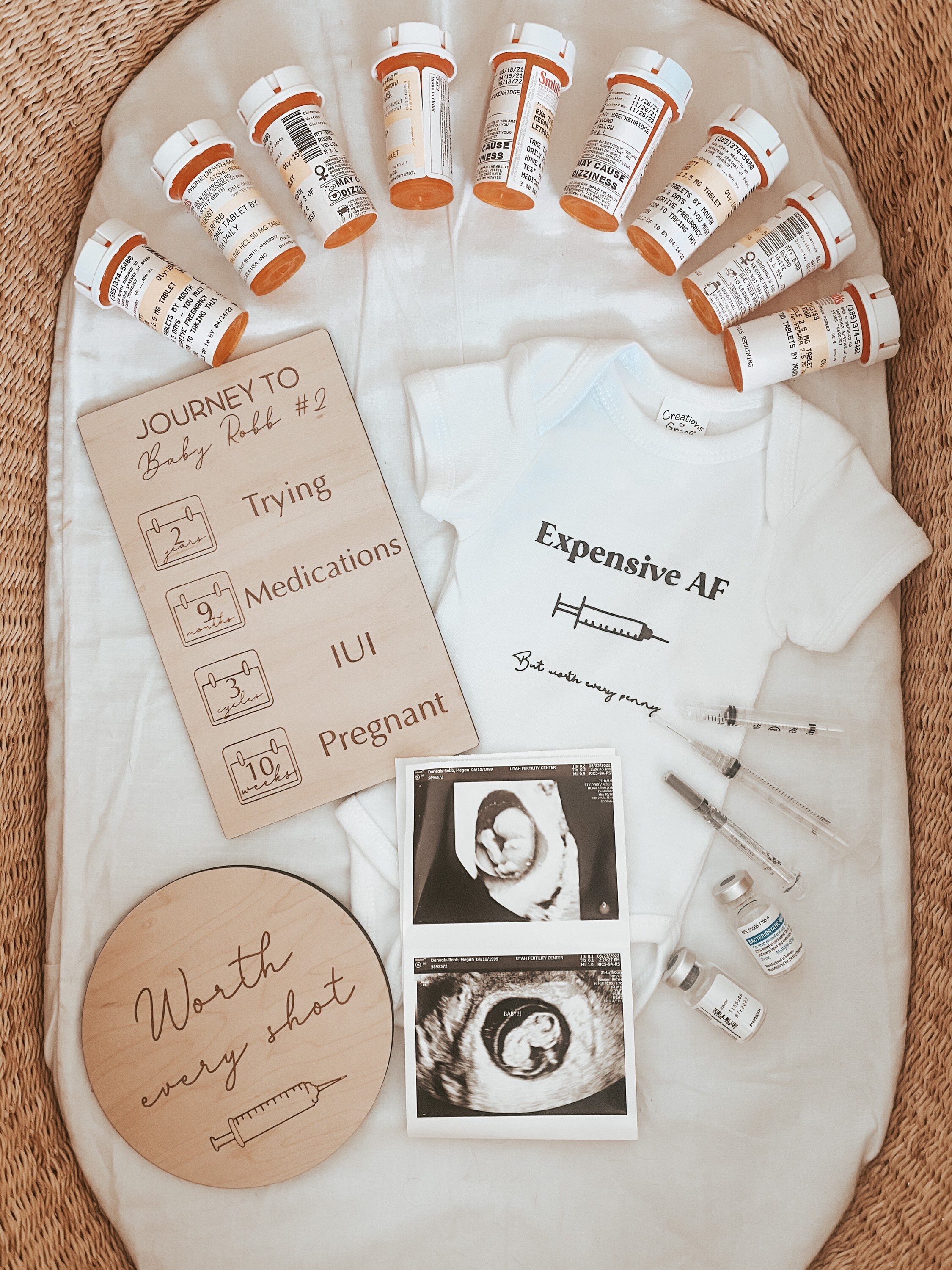 IVF Sign IUI Sign Worth Every Shot Infertility Pregnancy Photo Prop ...