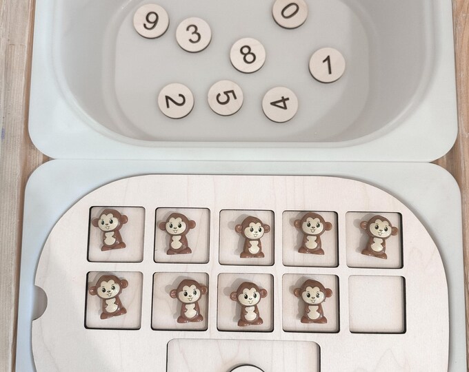 IKEA Flisat Insert Counting Board Montessori Number Matching Tray for ...