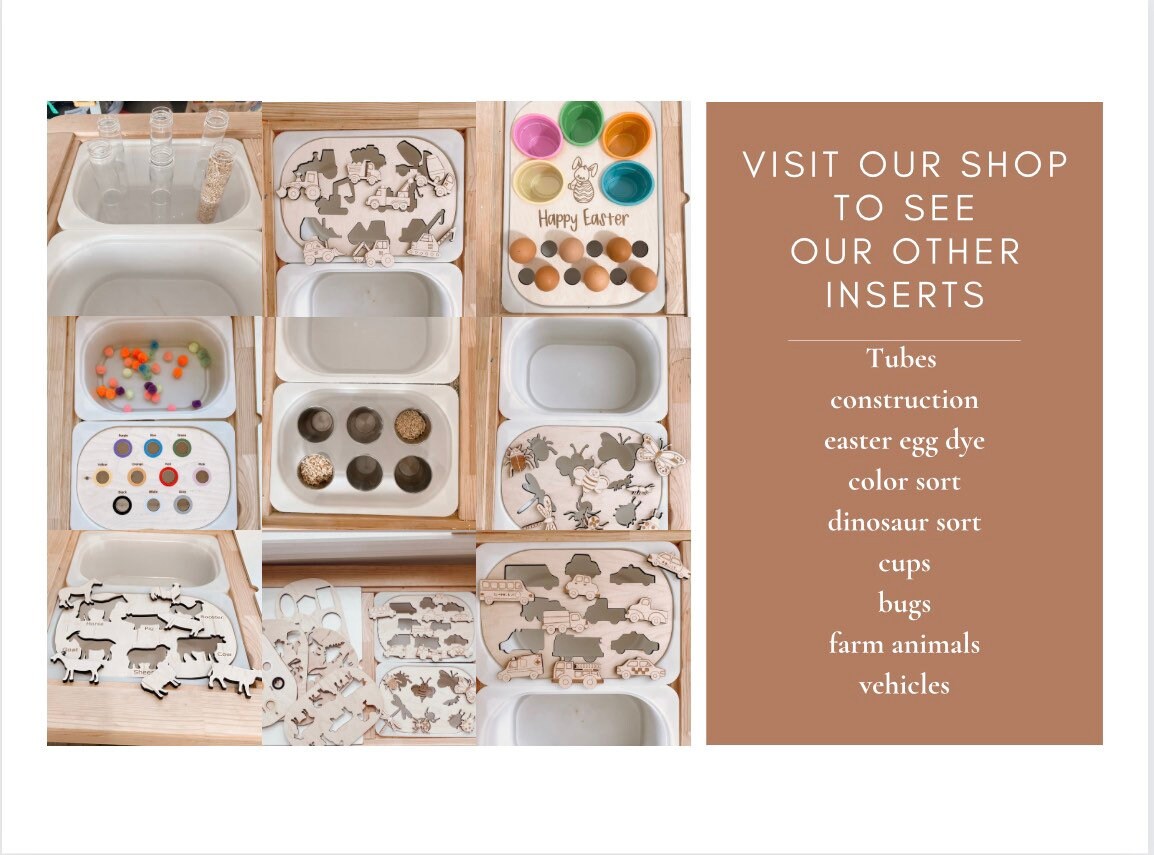 Toys & Games Toys Dinosaur Fossil Sensory Bin Kit Ikea FLISAT Insert ...