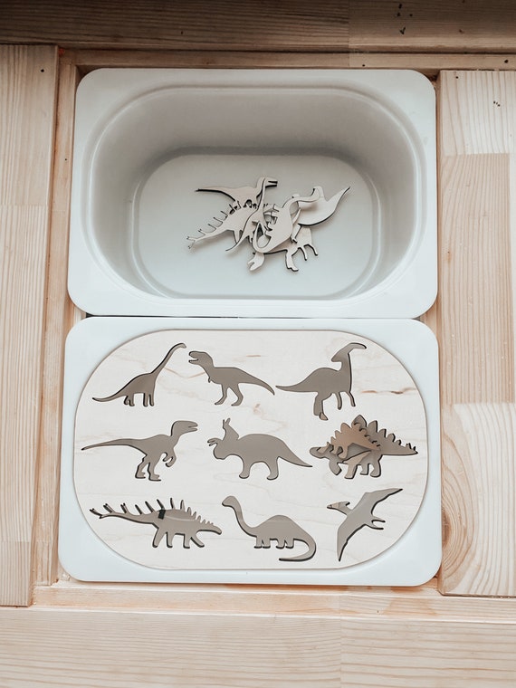 Toys & Games Toys Dinosaur Fossil Sensory Bin Kit Ikea FLISAT Insert ...