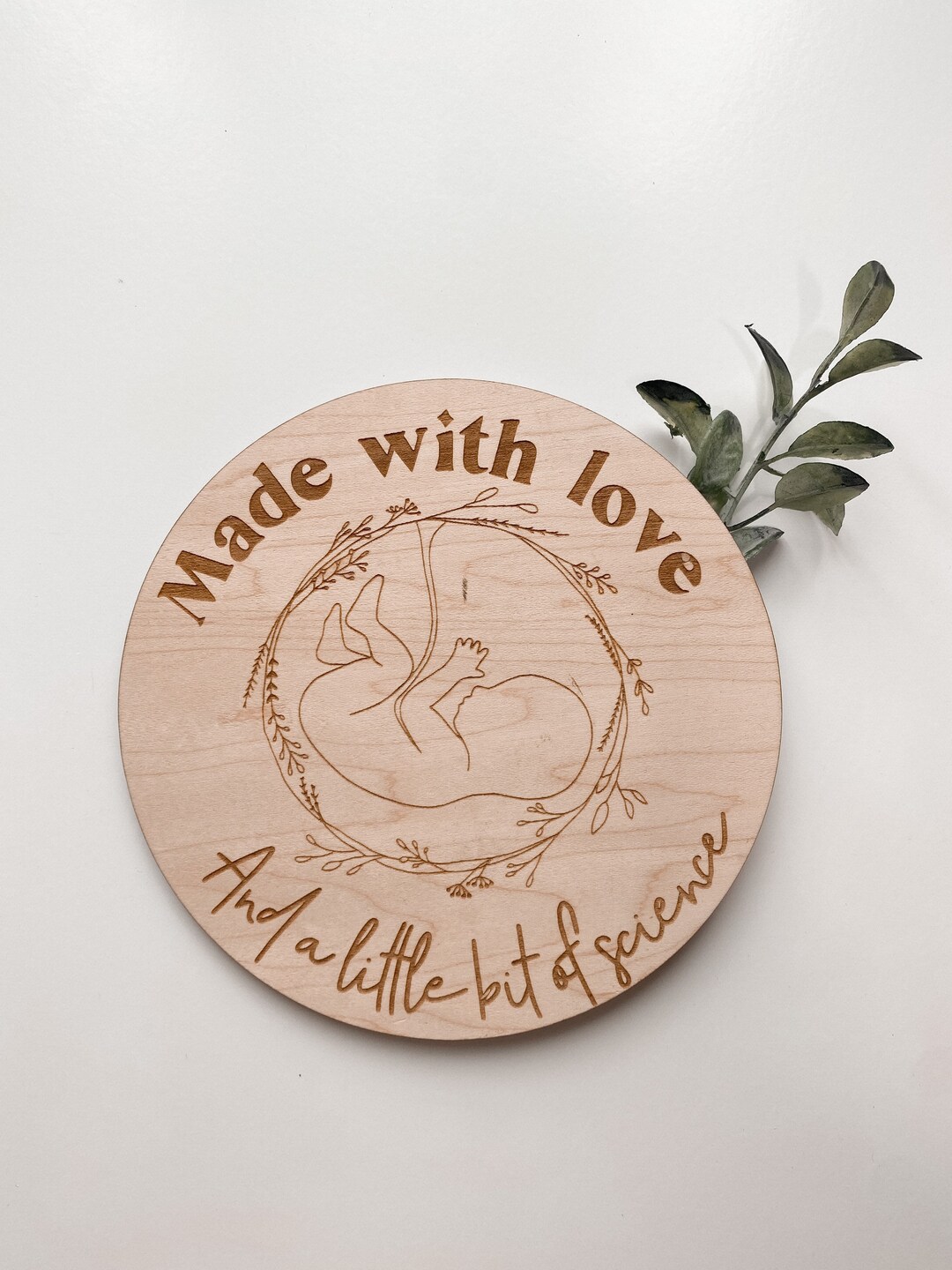 IVF Sign | IUI Sign | Made With Love and a Little Bit of Science ...