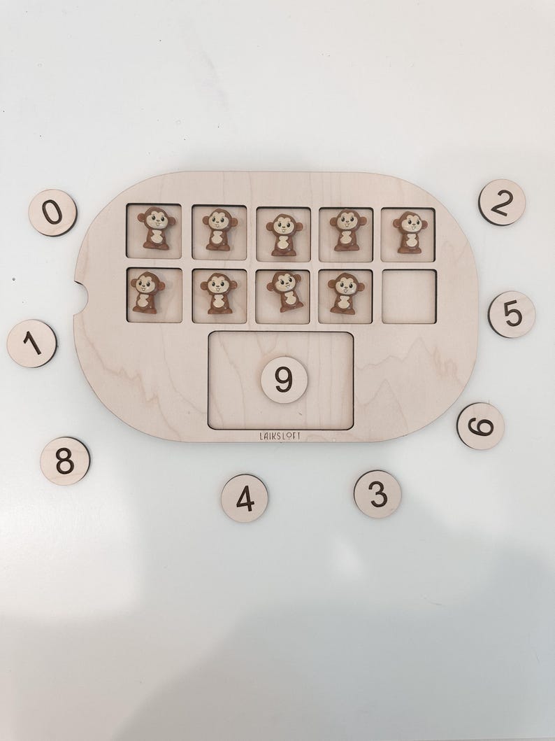 IKEA Flisat Insert Counting Board Montessori Number Matching Tray for ...