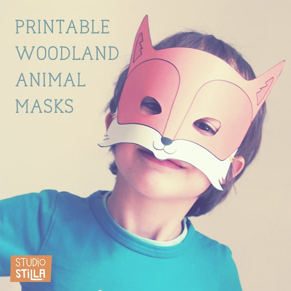 Woodland Animal Mask - Etsy