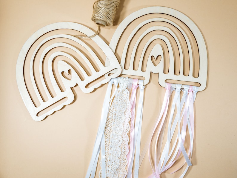 Boho Wooden Rainbow Macrame Shape Unfinished Rainbow for - Etsy