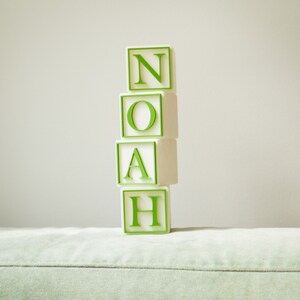 Block Letters, Freestanding Name Sign for Nursery Shelf, Letters for ...
