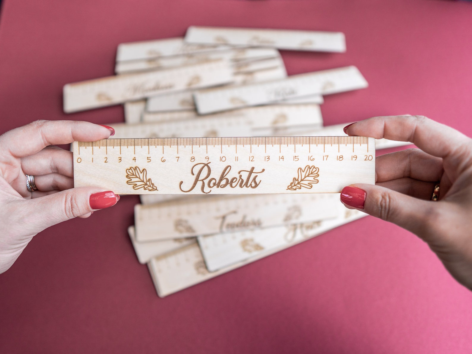 Wooden Ruler, Personalized Back to School Gift, Name Engraved School ...