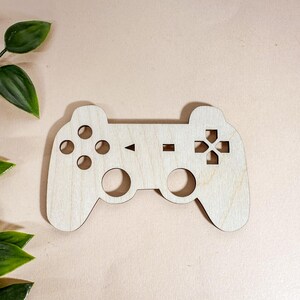 Game Controller Shape, Wooden Video Game Controller Cutout, Console ...