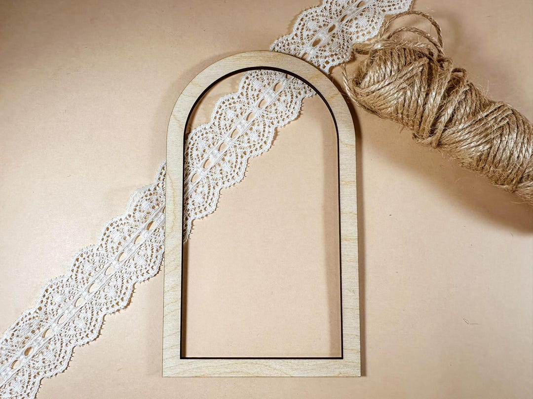 Arch Outline Frame Wooden Hollow Arch Crafts, Wooden Arch Frame, Wooden ...