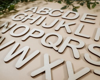 Arial Rounded Font Alphabet Set Upper Case Letters A-Z 3mm Plywood 26 ...