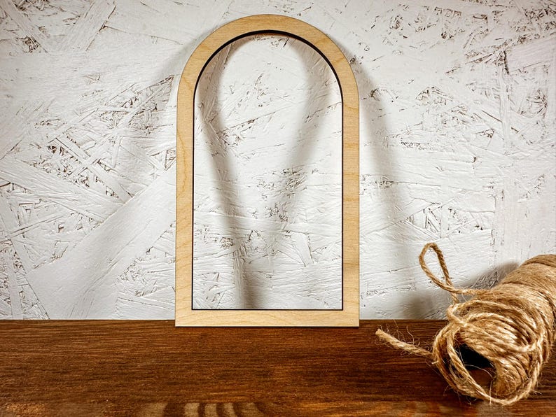 Arch Outline Frame Wooden Hollow Arch Crafts, Wooden Arch Frame, Wooden ...