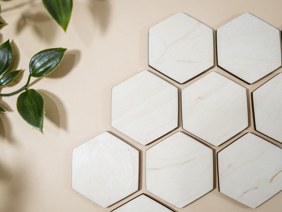 100 Hexagon 3"/ 7.5 Cm Wide Wooden Unfinished Beehive Shape Blanks - Etsy