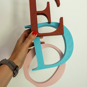 Freestanding Letters, Nursery Decoration for Baby Boy/ Girl, Gift ...