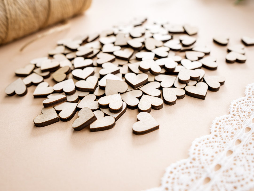200 Wedding Table Decorations Tiny Mini Heart Confetti Shapes, Small ...