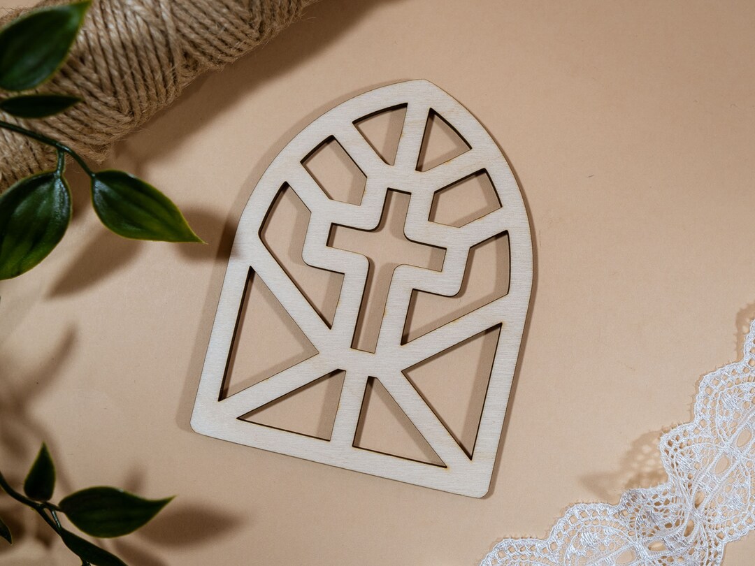 Wooden Window With Cross Multiple Sizes for Crafts, Decoration ...