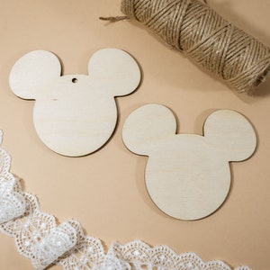 MULTIPLE Sizes Mouse Head Shapes, Mouse Head Shape Wooden Cutout Shape ...