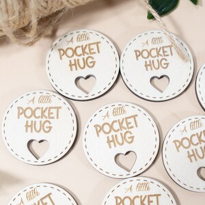 10 - 100 Pocket Hugs Tokens, Little Hug Token, Pocket Hug Wooden ...