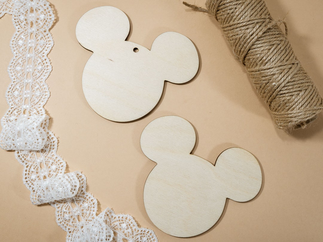 MULTIPLE Sizes Mouse Head Shapes, Mouse Head Shape Wooden Cutout Shape ...