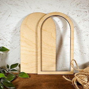 Arch Outline Frame + Back Wooden Arch Crafts, Wooden Arch With Frame ...