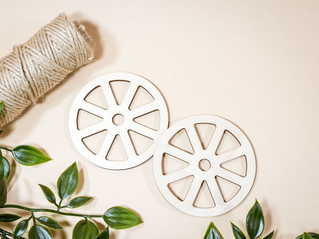 Set of 4 Cart Wheel Wooden, Wagon Wheel Wooden Multiple Sizes, Amish ...