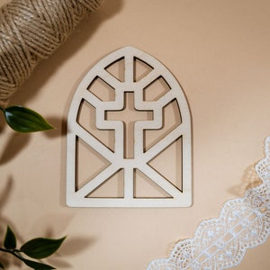 Wooden Window With Cross Multiple Sizes for Crafts, Decoration ...