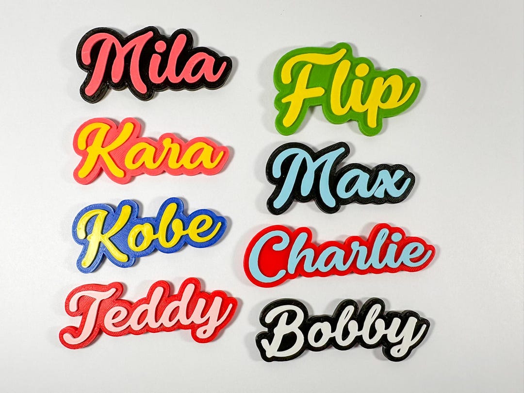 Name Magnet, 3D Printed Magnet With Custom Name, Personalized Fridge ...