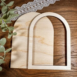 Arch Outline Frame + Back Wooden Arch Crafts, Wooden Arch With Frame ...