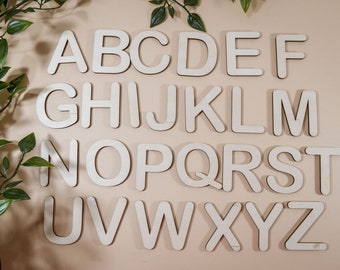 Arial Rounded Font Alphabet Set Upper Case Letters A-Z 3mm Plywood 26 ...