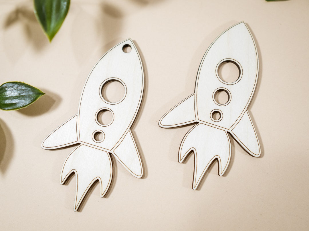 Space Ship Shape Rocket Shapes Boys Room Wall Decor Art - Etsy