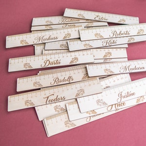 Wooden Ruler, Personalized Back to School Gift, Name Engraved School ...