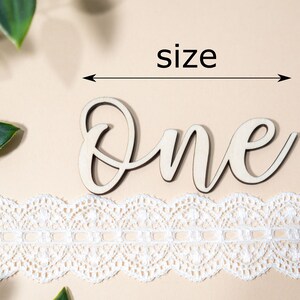 ONE Word Cutout Form Wood, First Birthday Party Decorations - Etsy