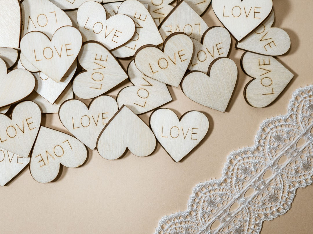 100 Wedding Table Decorations Tiny Mini Love Heart Confetti, Small ...
