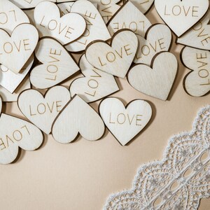 100 Wedding Table Decorations Tiny Mini Love Heart Confetti, Small ...
