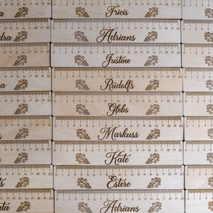 Wooden Ruler, Personalized Back to School Gift, Name Engraved School ...