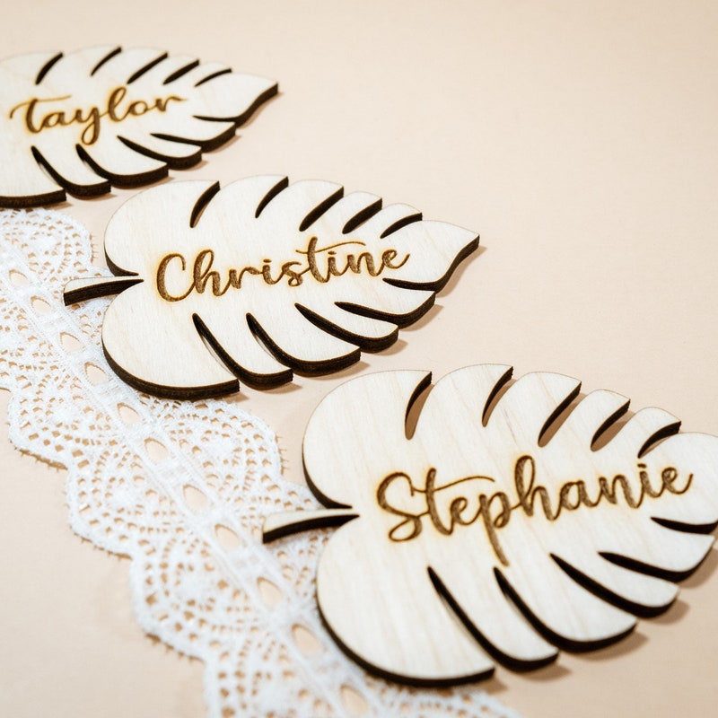 Tropical Name Tag - Etsy