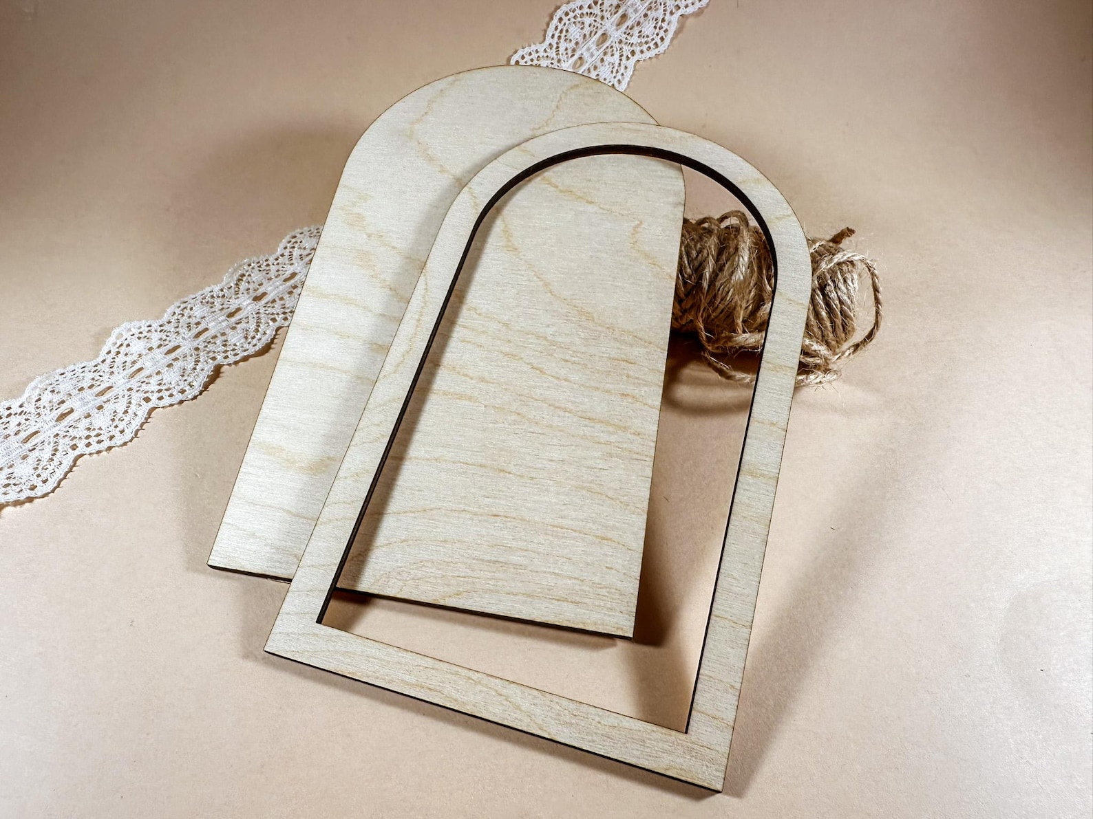 Arch Outline Frame + Back Wooden Arch Crafts, Wooden Arch With Frame ...