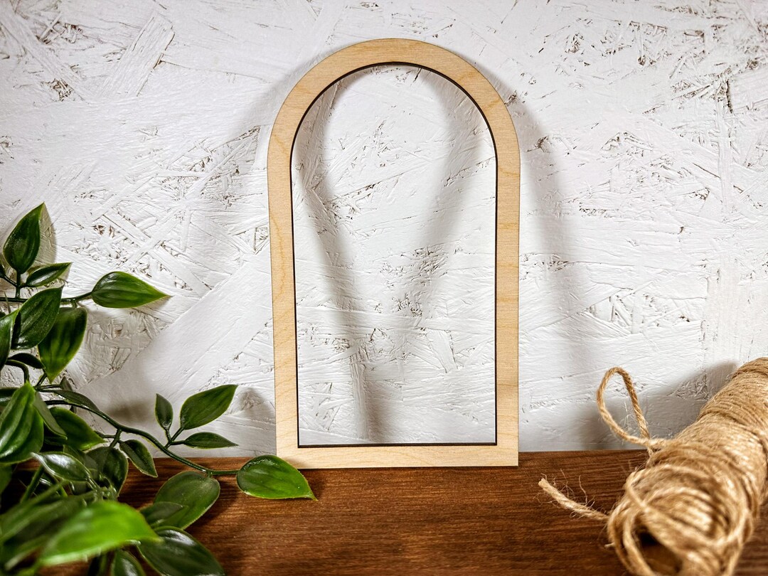 Arch Outline Frame Wooden Hollow Arch Crafts, Wooden Arch Frame, Wooden ...