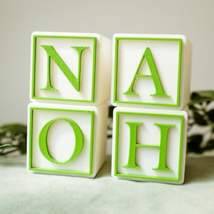 Block Letters, Freestanding Name Sign for Nursery Shelf, Letters for ...