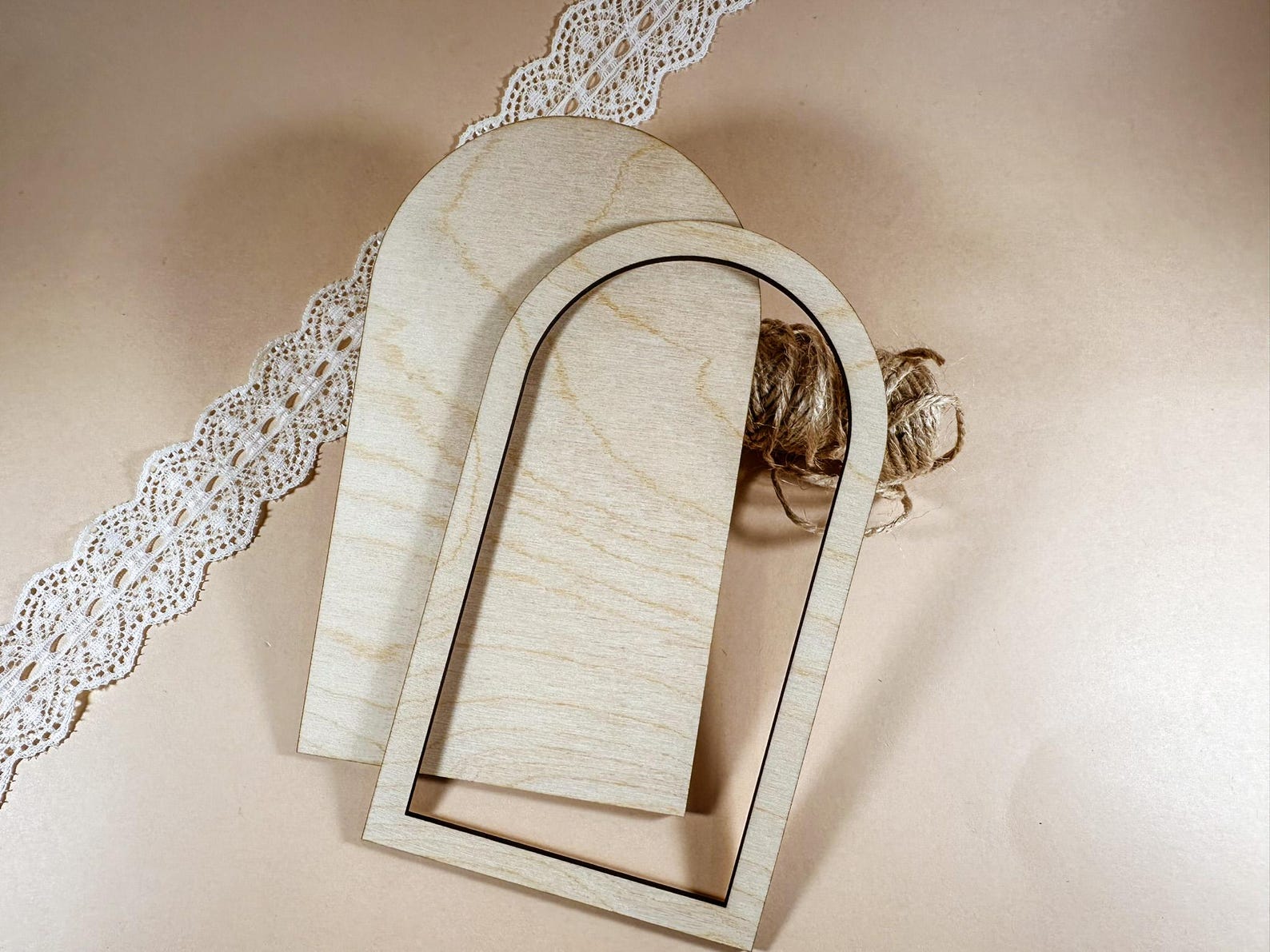 Arch Outline Frame + Back Wooden Arch Crafts, Wooden Arch With Frame ...
