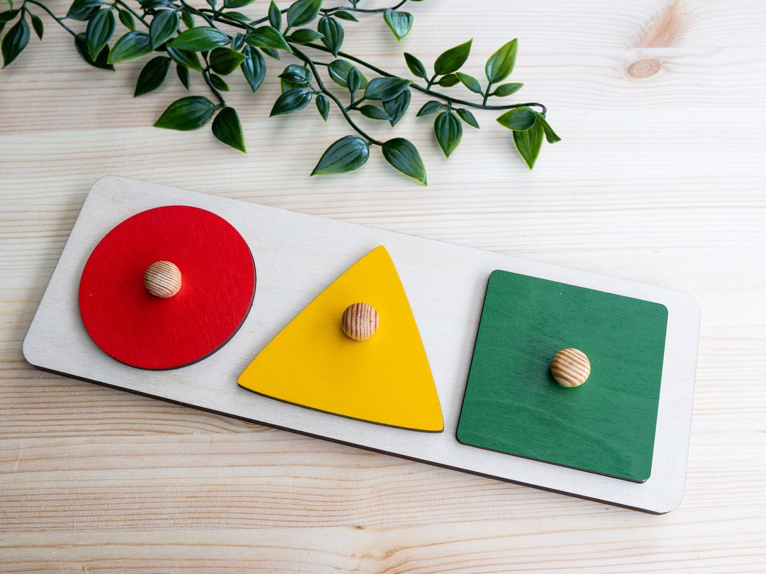 Sorting Board Geometric Figures Montessori Waldorf Color - Etsy