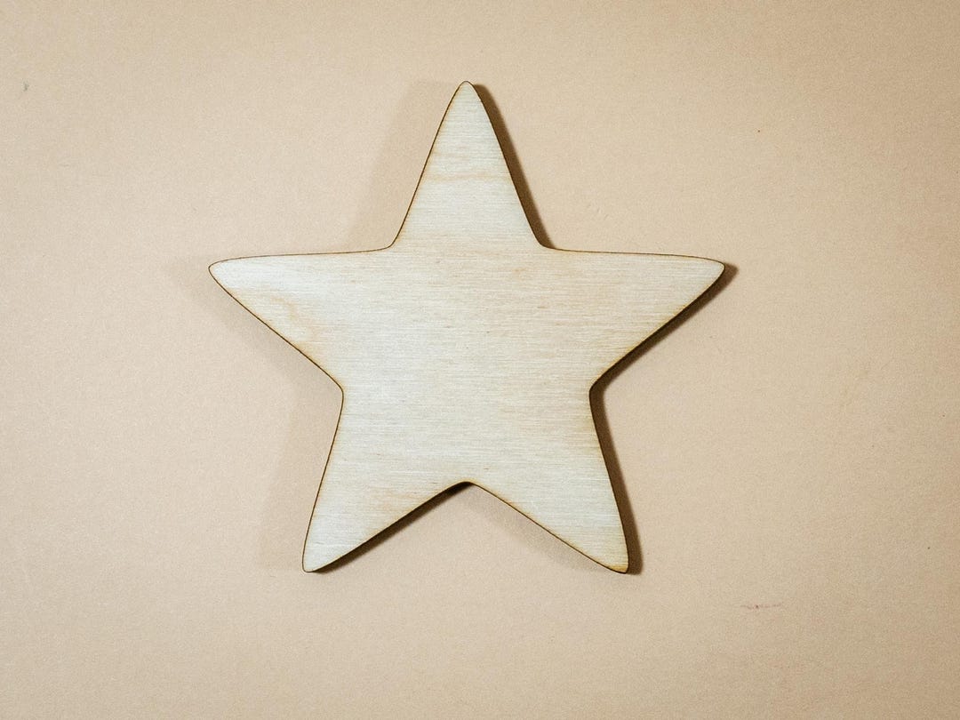 Wooden Stars, Star Cut Out Shape, Star Blanks, Nursery Shapes, Wooden ...