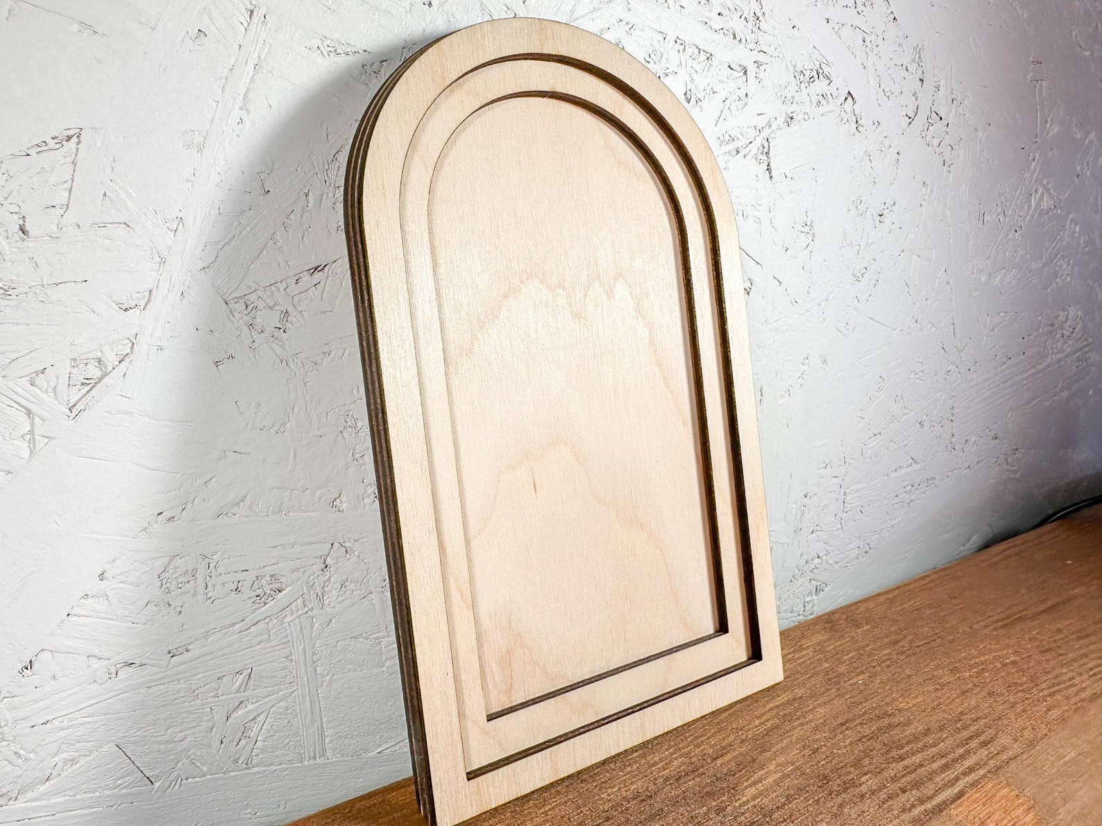 3 Layered Arch Outline Frame + Back Wooden Arch Crafts, Wooden Arch ...